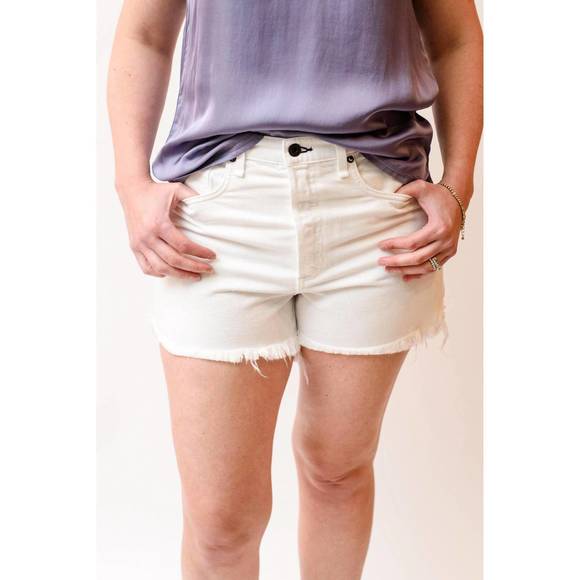 ASKK NY | Shorts | New Askk Ny High Rise Denim Short In White | Poshmark